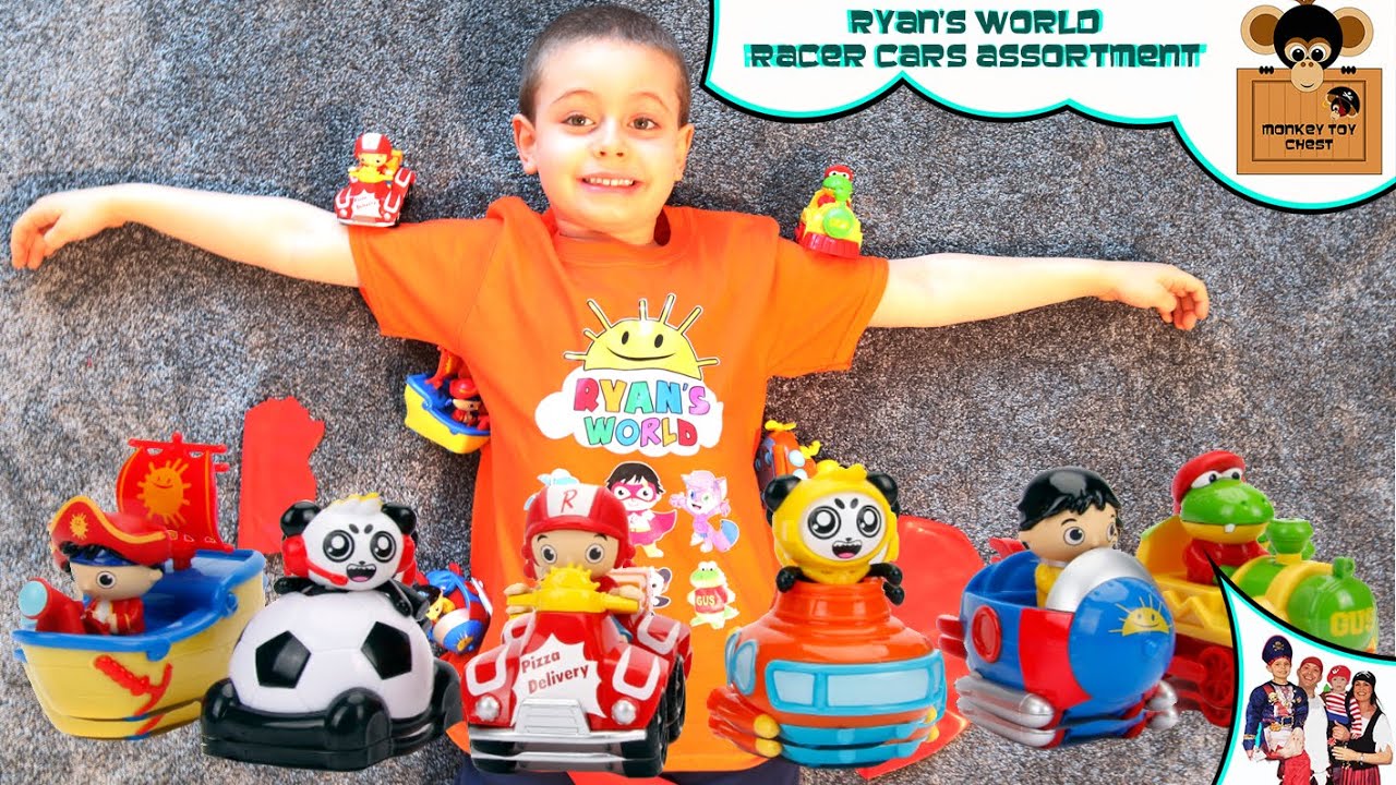 🐼 RYAN'S WORLD GIANT BALLOON SURPRISE With Monkey Toy Chest - Combo ...