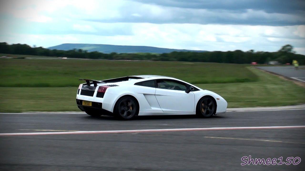 Lamborghini Gallardo SE with Superleggera Wing - Track Scenes - YouTube