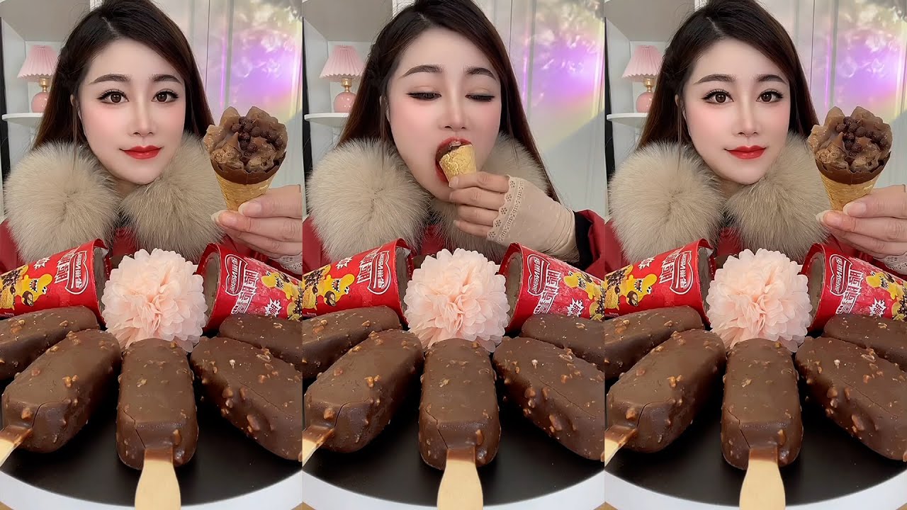 mukbang Sweet ASMR 🥰 Cool SATISFYING Eating Show - YouTube
