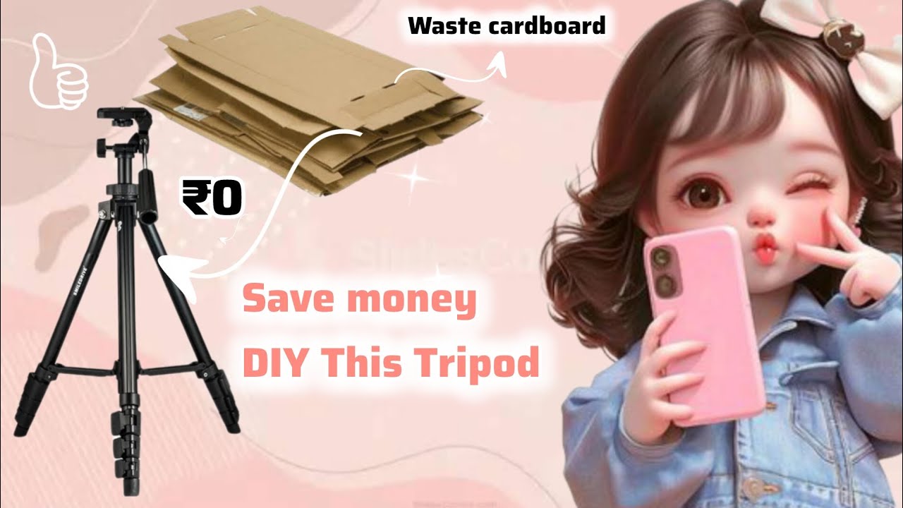 DIY Tripod From Waste Cardboard | How To Make Mobile Stand | Diy ...