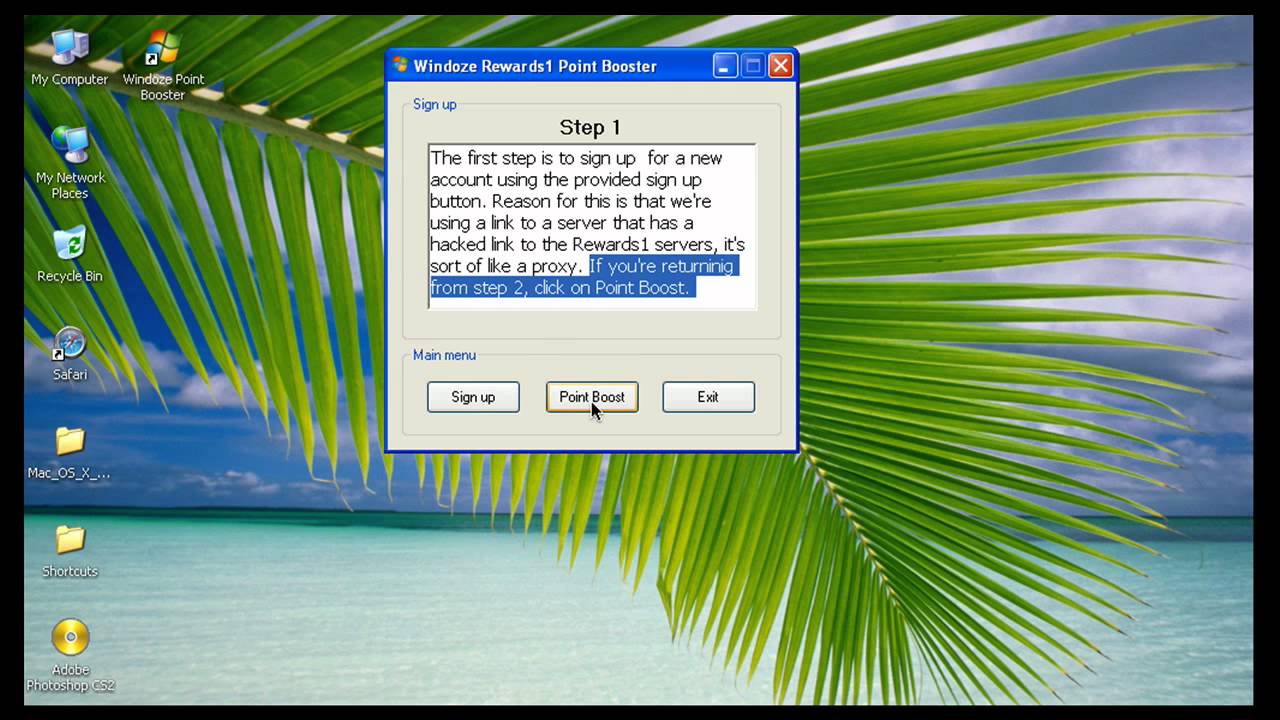 Windoze Rewards1 Point Booster - HD - YouTube