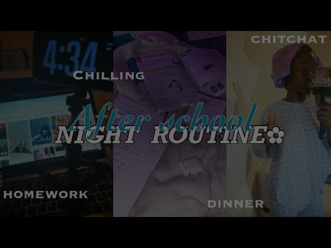AFTER SCHOOL Night Routine 🌸 | Self-care, Homework, & Chill - YouTube