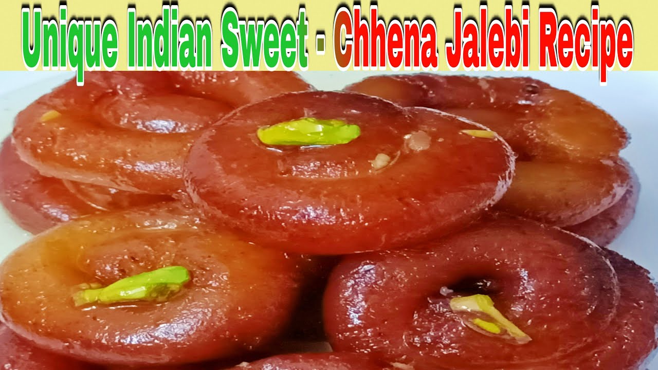 Unique Indian Sweet - Chhena Jalebi Recipe | - YouTube