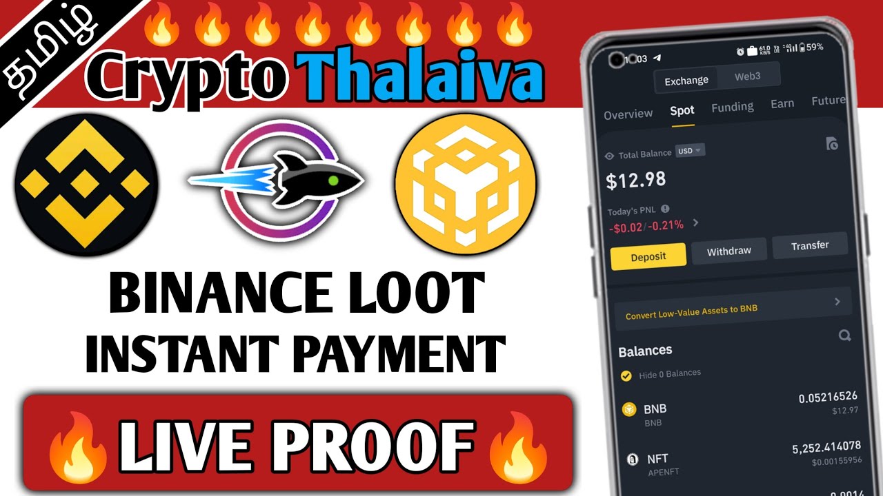Binance free BNB loot for all 101 BNB reward 10$ profit 🤑 don't miss ...