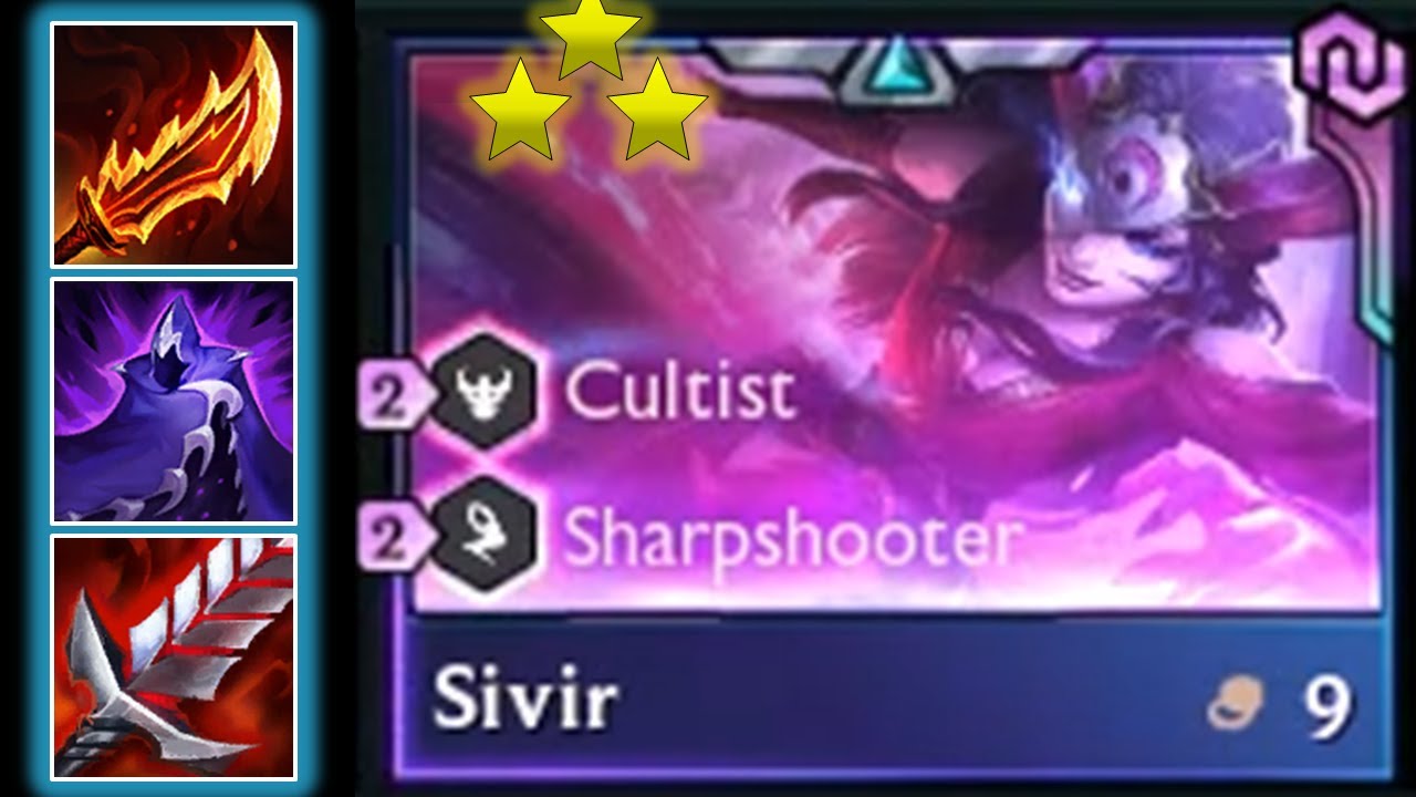 Sharpshooter Deletes the Enemy Team - Chosen Sivir - TFT Set 4.5 ...
