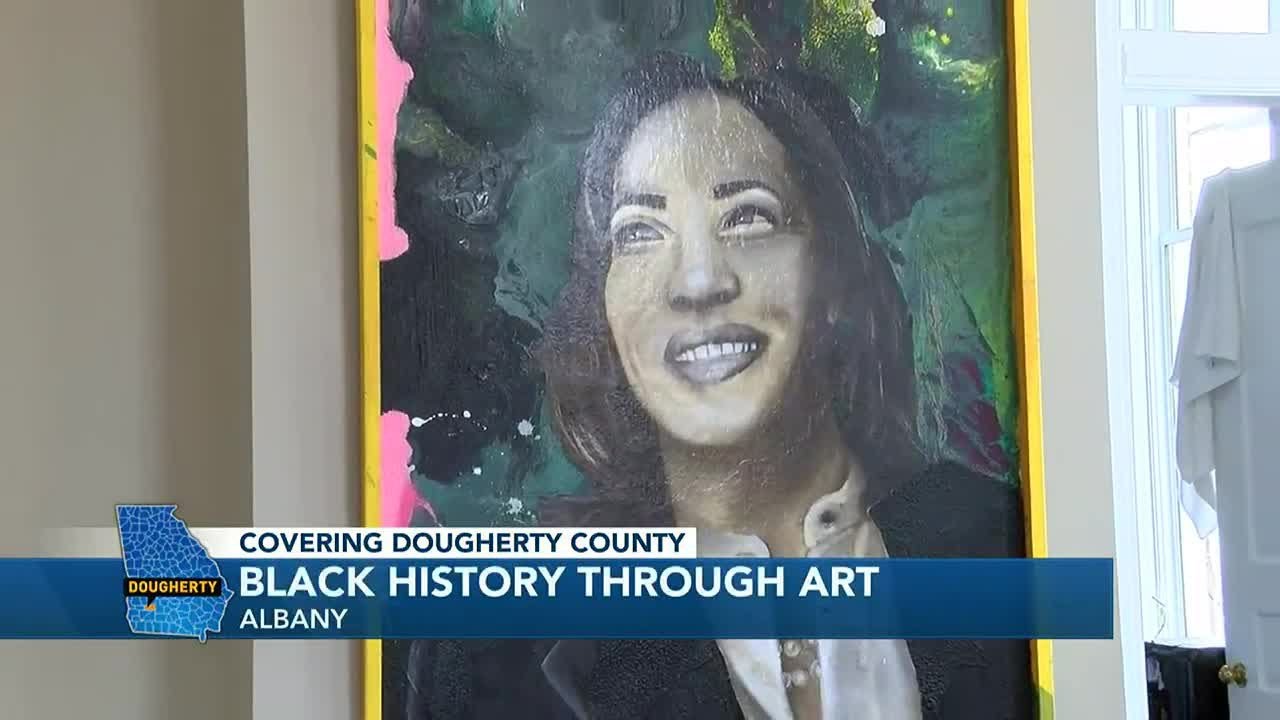 Georgia artists share Black history through art in Albany - YouTube