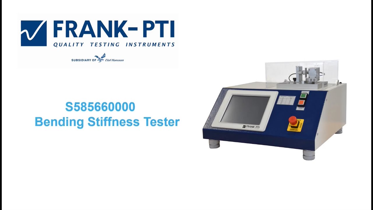 58566 Bending Stiffness Tester / Biegesteifigkeitsprüfer FRANK-PTI GmbH ...
