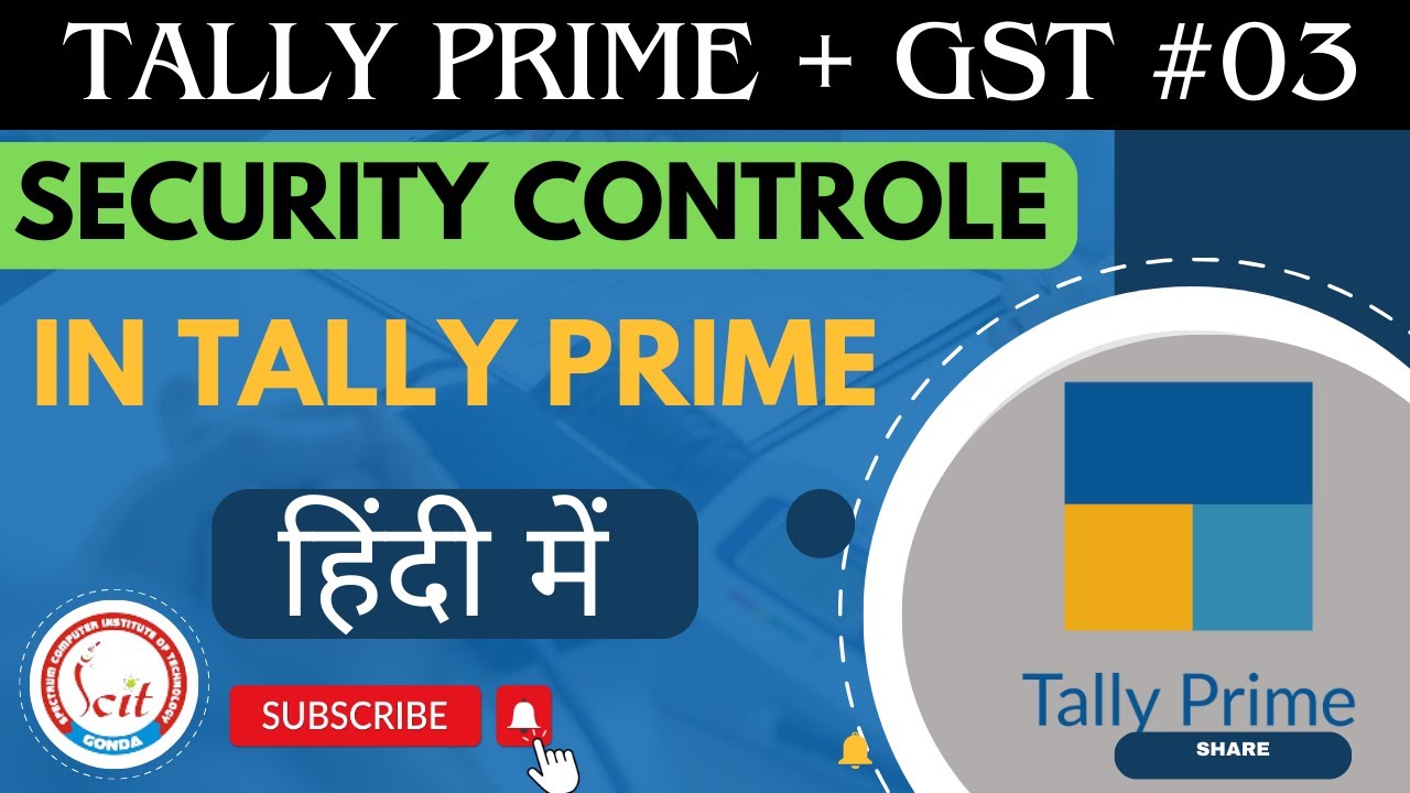 Tally Prime me Password kaise lagate hain | Security controle in tally ...