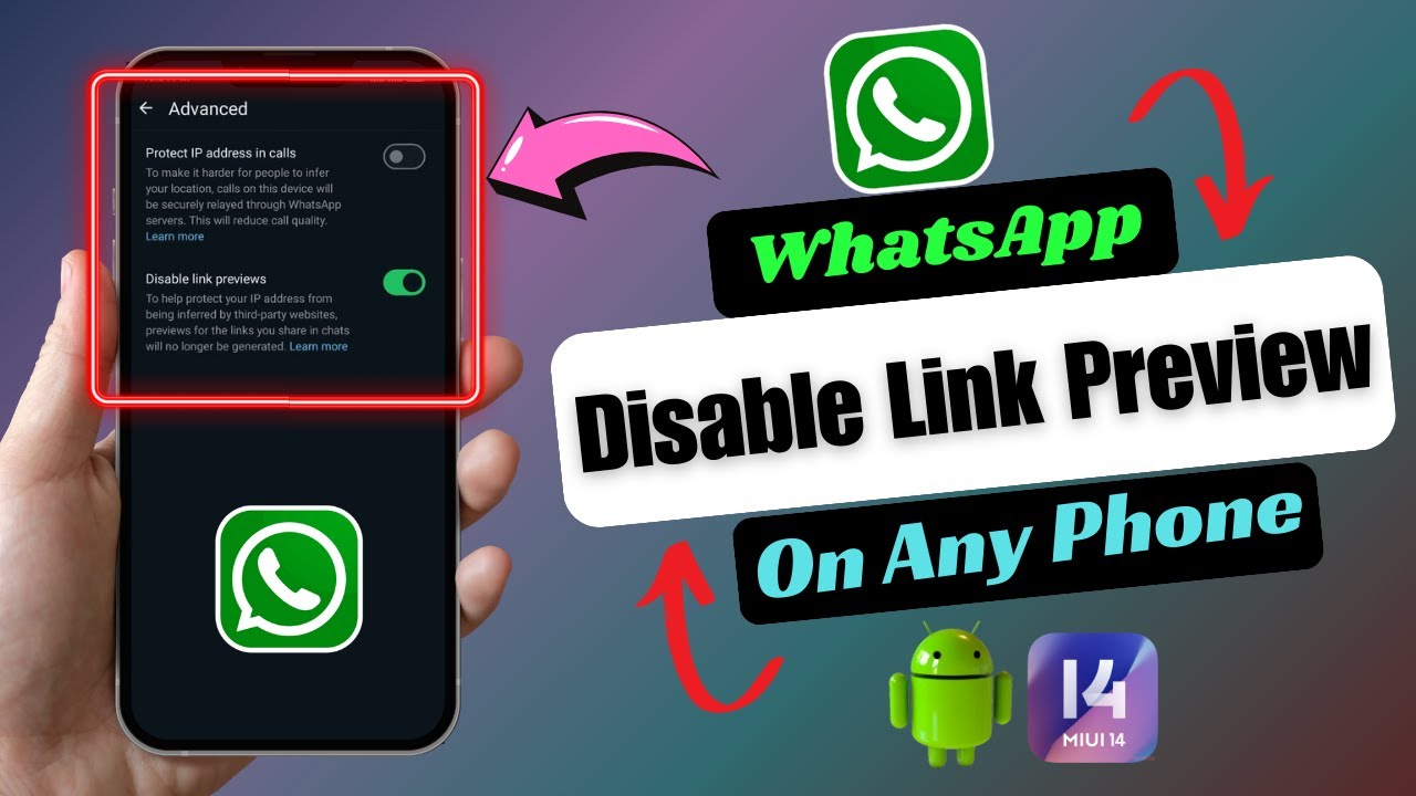 How To Disable Link Preview On WhatsApp | WhatsApp Link Previews ...