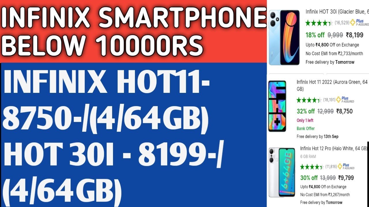 🔴 INFINIX PHONES BELOW 10000RS||TOP PHONES IN 10K PRICES||SMARTPHONES ...