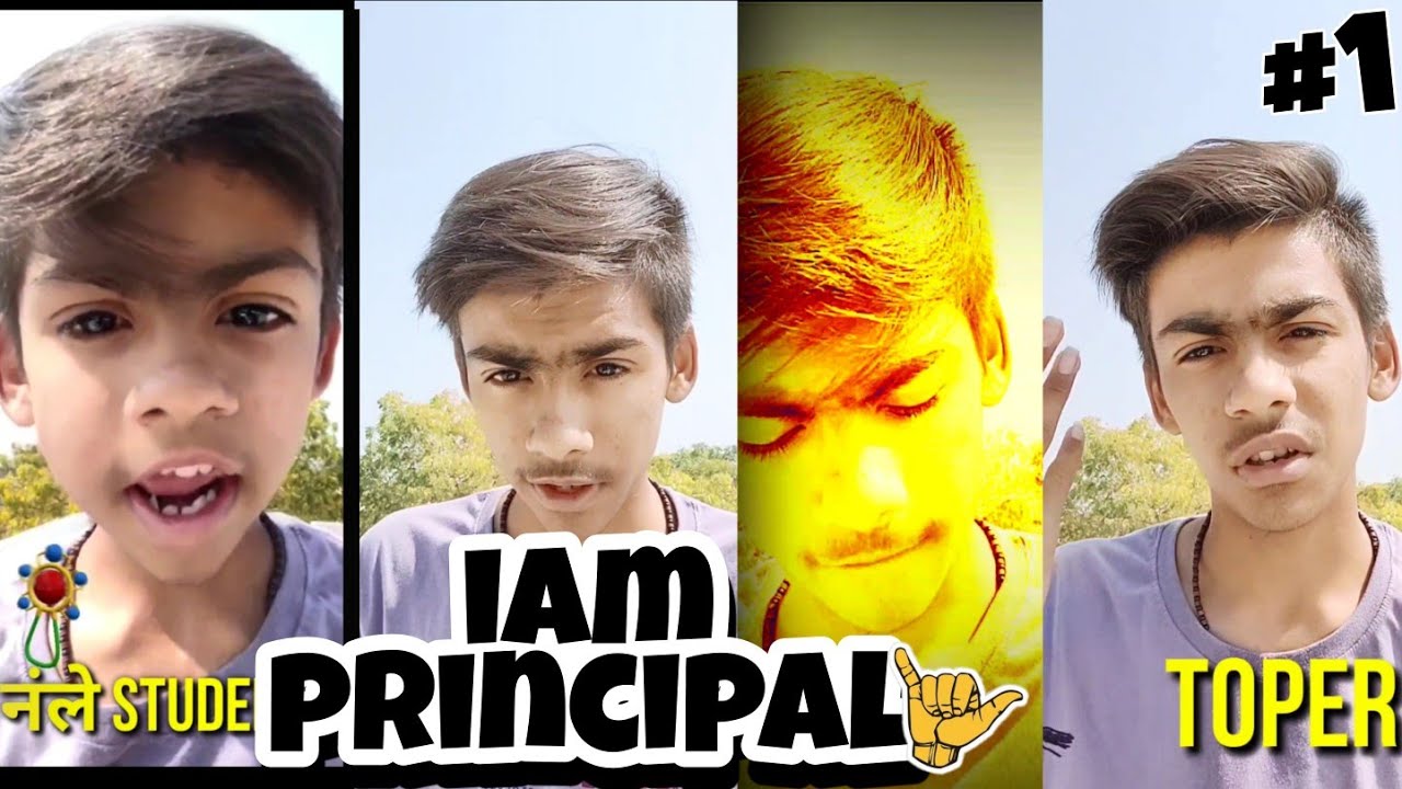 iam principal | tha ganja school | #1 | manav&ved. | funny video - YouTube