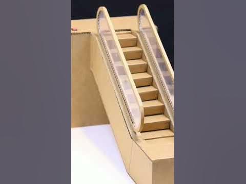 How To Make Escalator From Cardboard_ DIY Escalator #shortvideo # ...