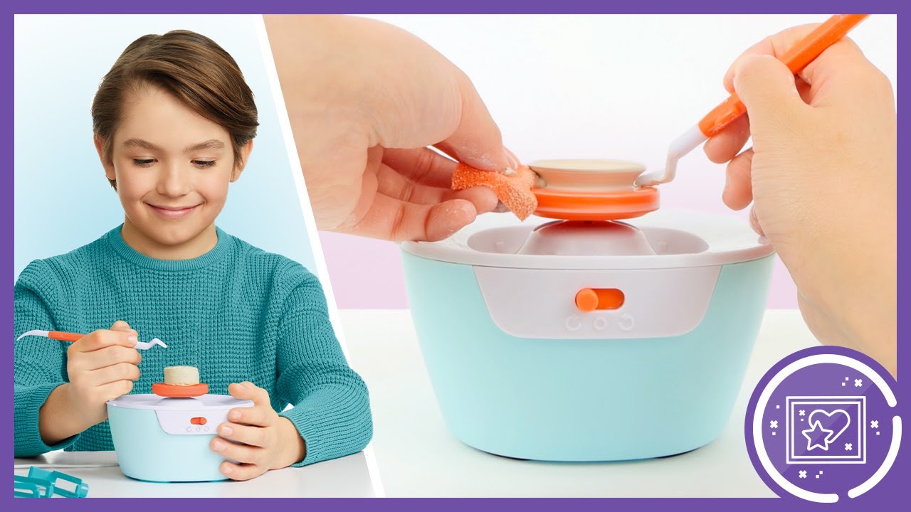 Mini Pottery Studio: How to make a clay plate - YouTube