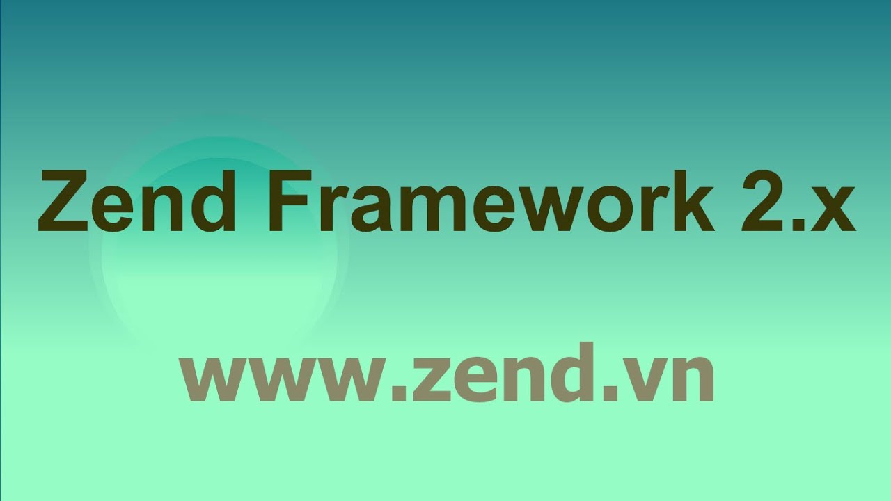 Học lập trình Zend Framework - học zend 2 - cấu hình zend 2 - Phần 03 ...