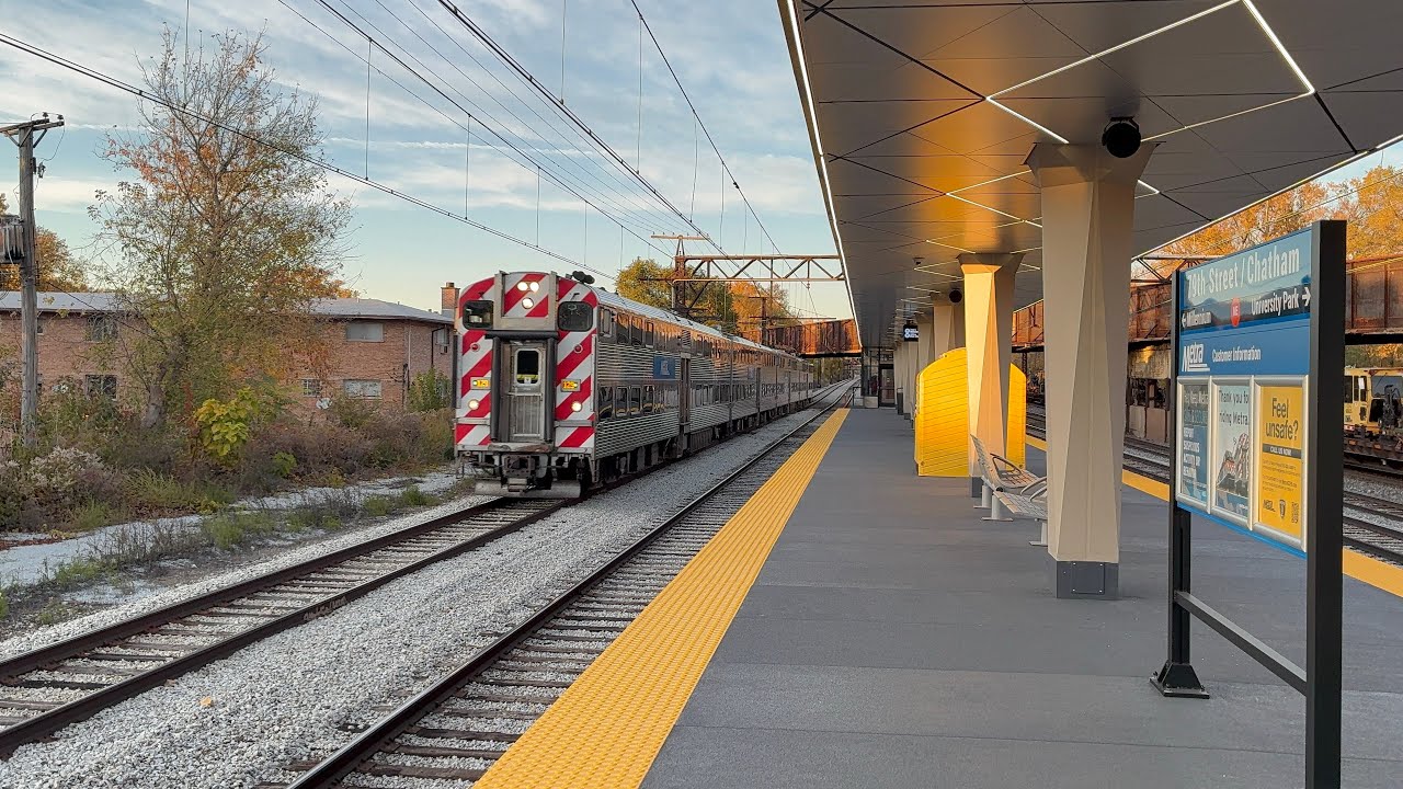 The completed Metra evening rush hour at 79th St/chatham on November 6 ...