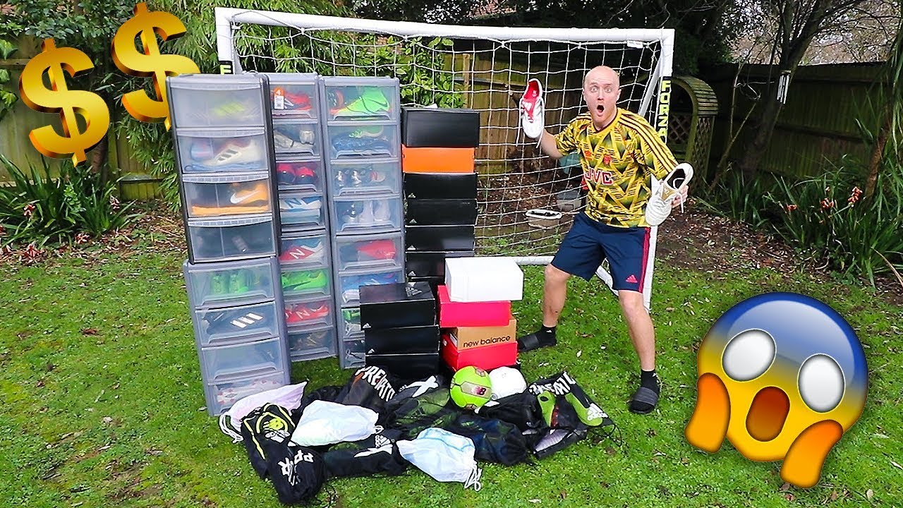 MY ENTIRE FOOTBALL BOOT COLLECTION 2019 (Worth $25,000) - YouTube