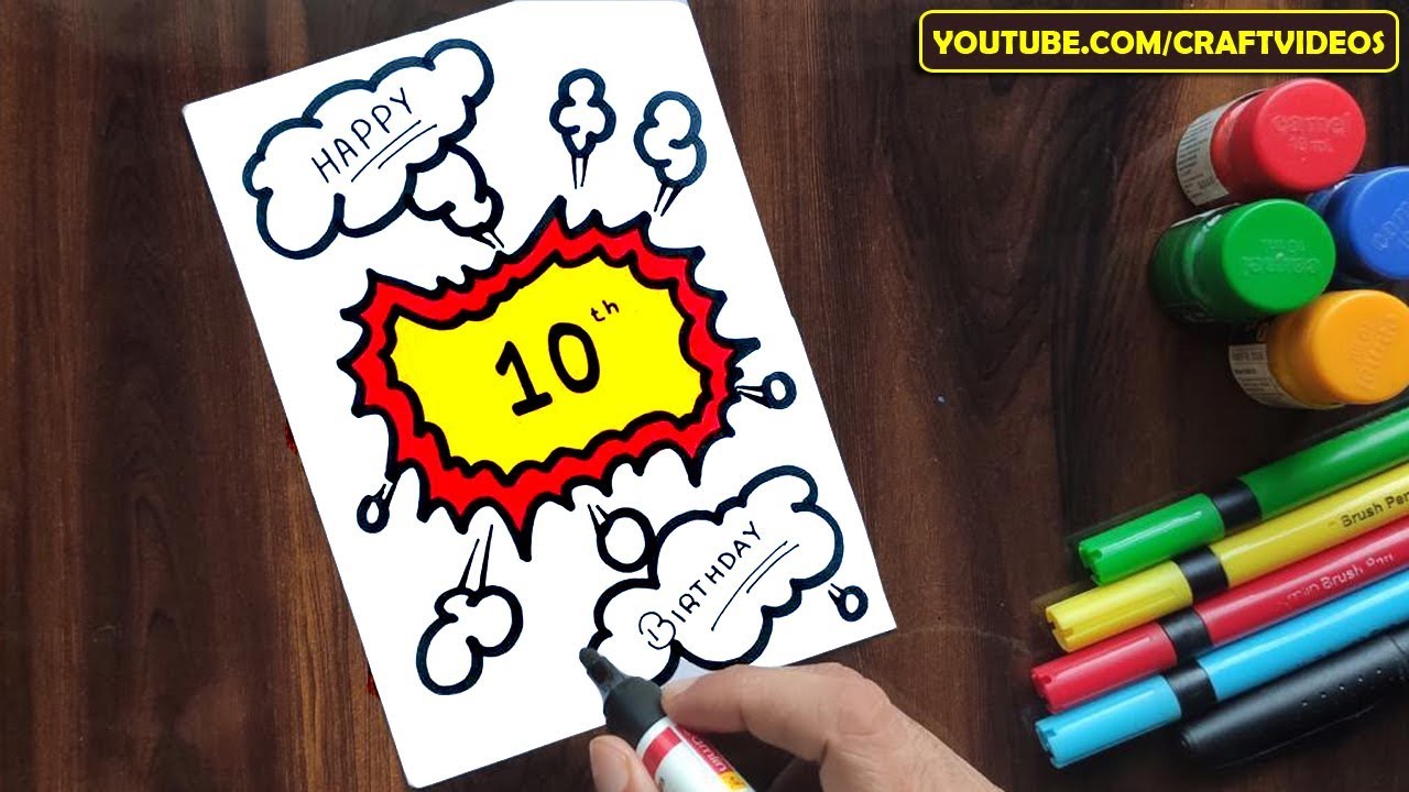 10TH BIRTHDAY CARD IDEAS YouTube 10TH BIRTHDAY CARD IDEAS YouTube