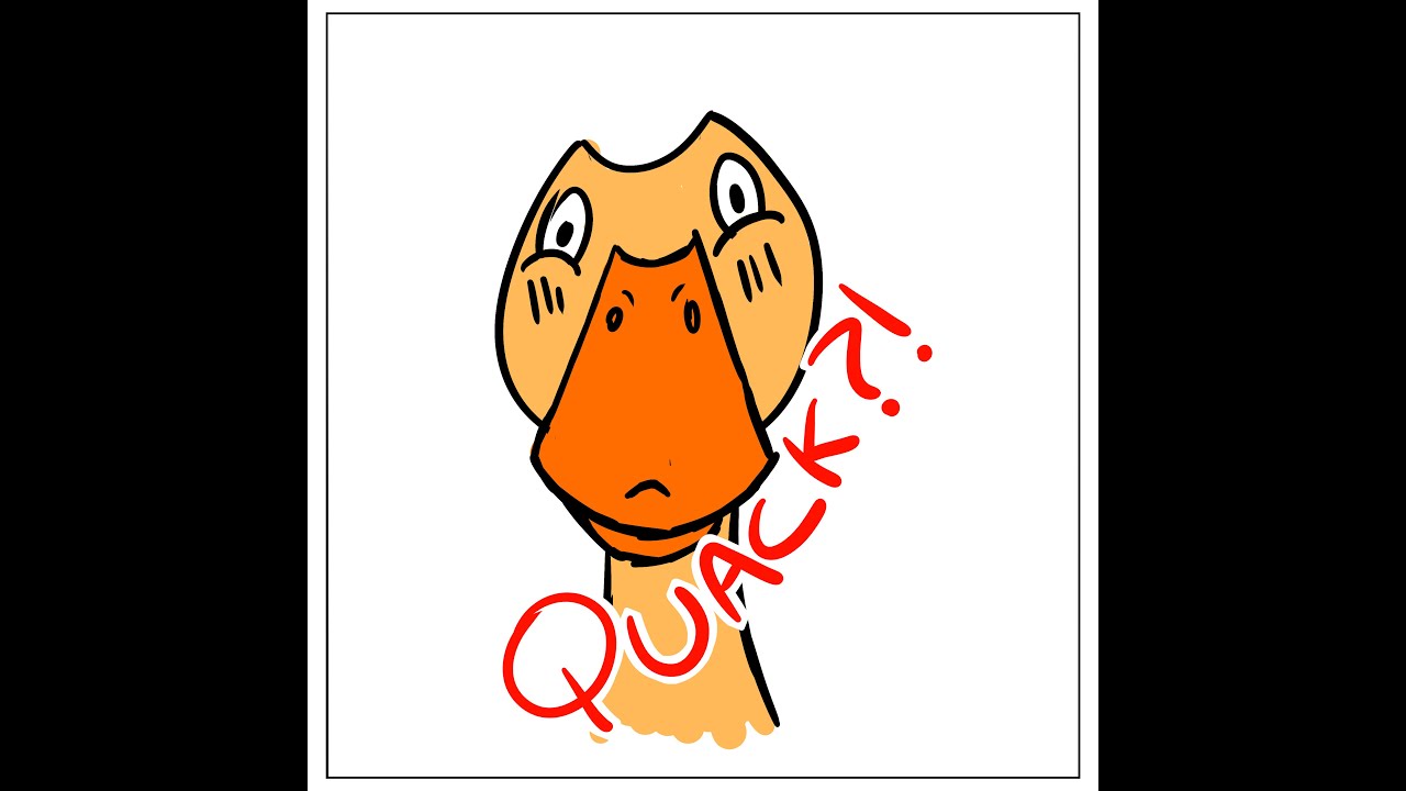 This Duck is so Cute! Quack! Dumb fun Art! - YouTube