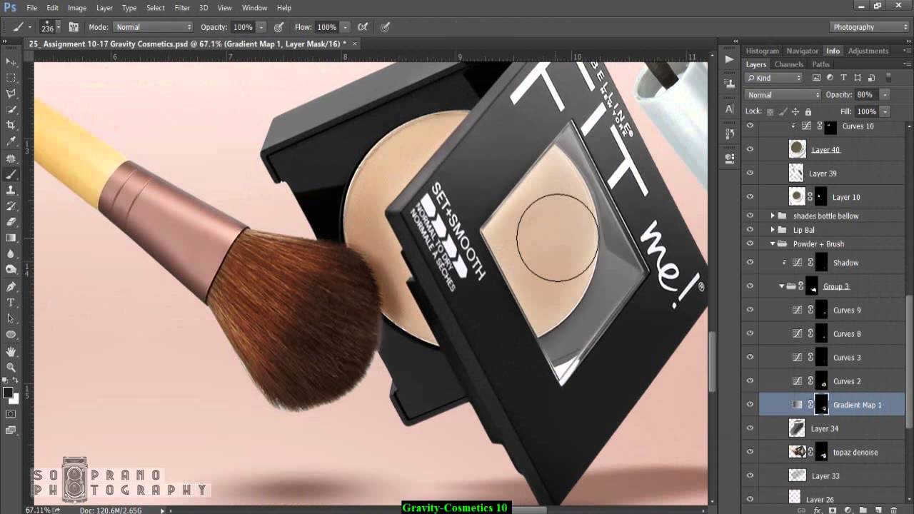 Maybelline Cosmetics Post Production - Gravity Product Photography ...