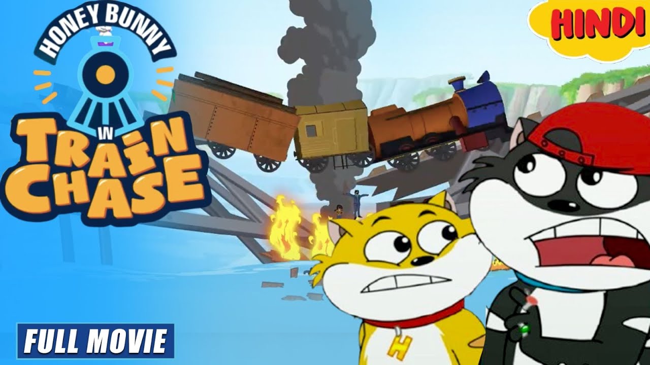 New Year Special | Honey Bunny In Train Chase | New Movie In Hindi | Cartoon For Kids - YouTube