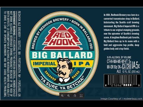 Red Hook imperial IPA (Big Ballard) - YouTube