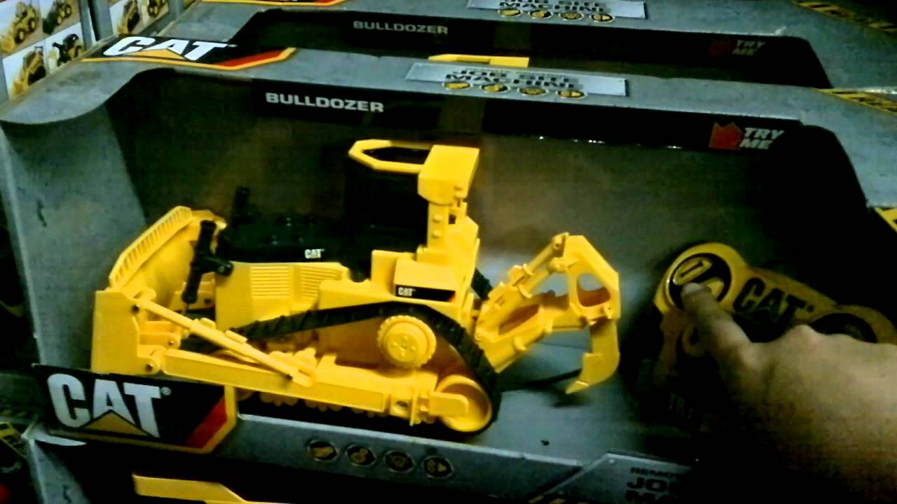 CAT Bull Dozer Job Site Machines L&S Remote Control Vehicle - YouTube