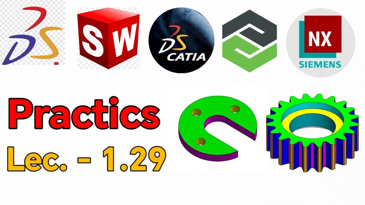 Solid works tutorial - solidworks practice lecture 1-29 - YouTube