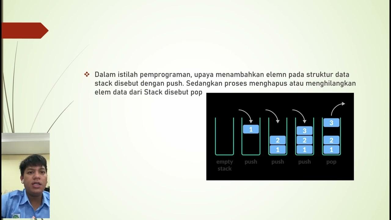 struktur data dan algoritma STACK - YouTube