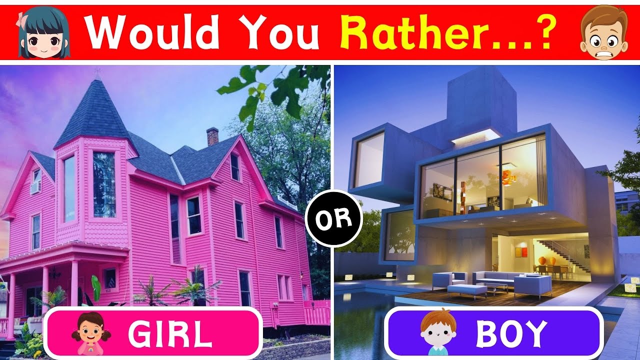 Pick One, Kick One! The "Would You Rather" Battle: Boy vs. Girl! - YouTube