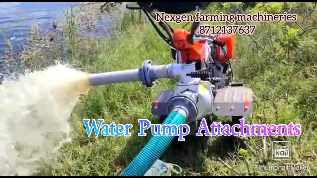 Water Pump Attachment for power weeders ||Power weeder pump|| NexGen ...