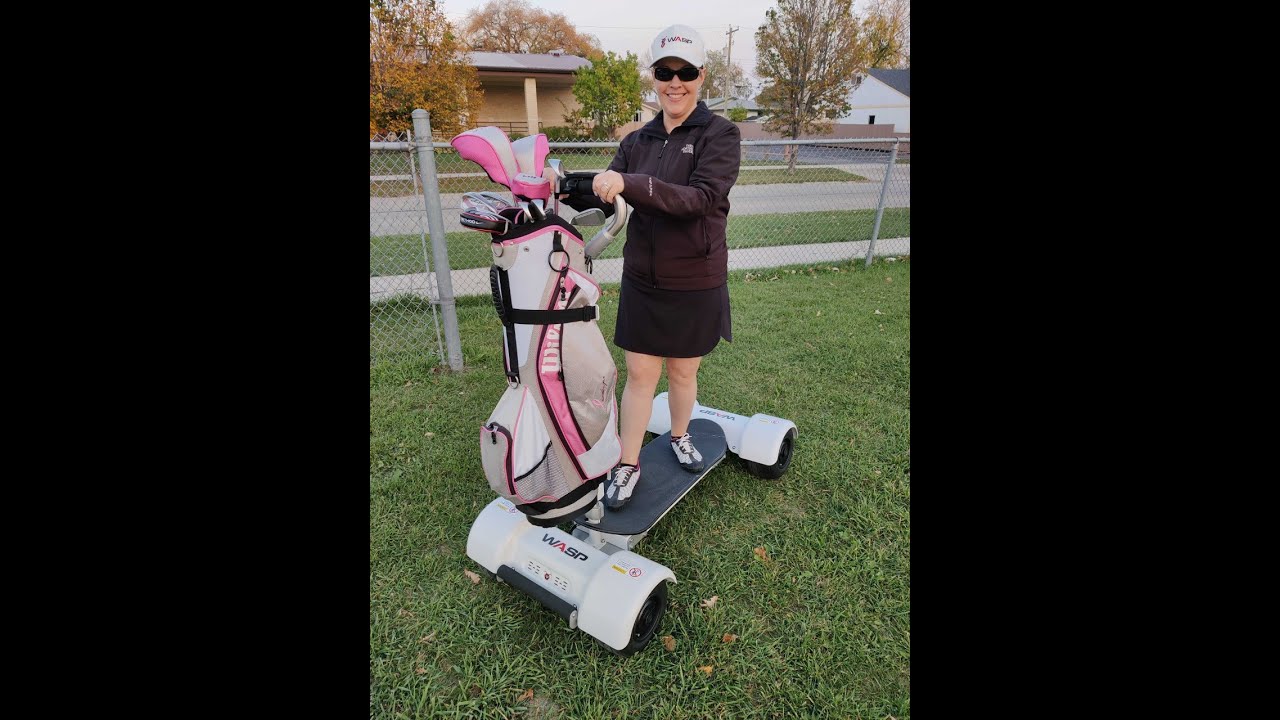 WASP Golf Cruz - 4 Wheel - Electric MONSTER board!!! - YouTube