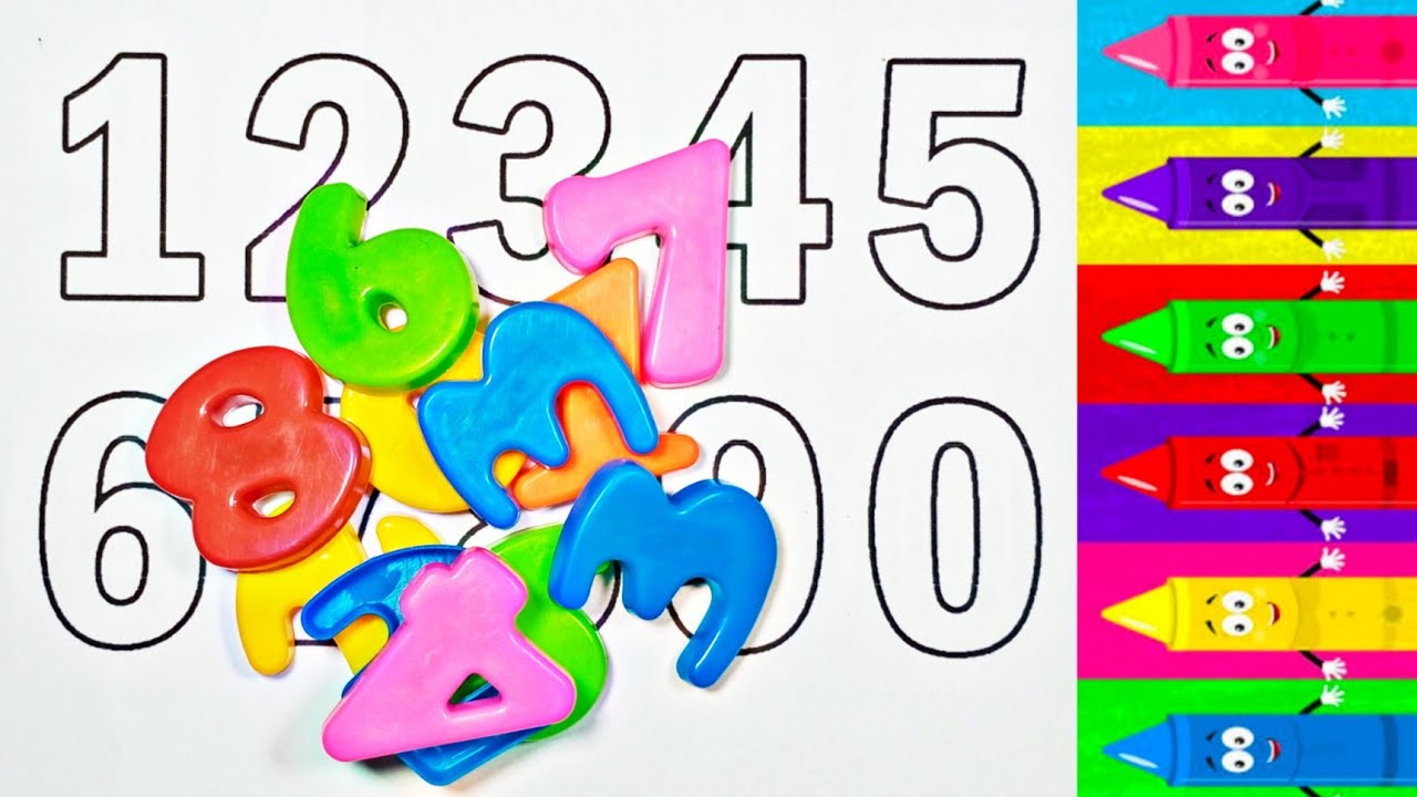 Write 123456789 for kids,how to read numbers 1 to 10 - YouTube