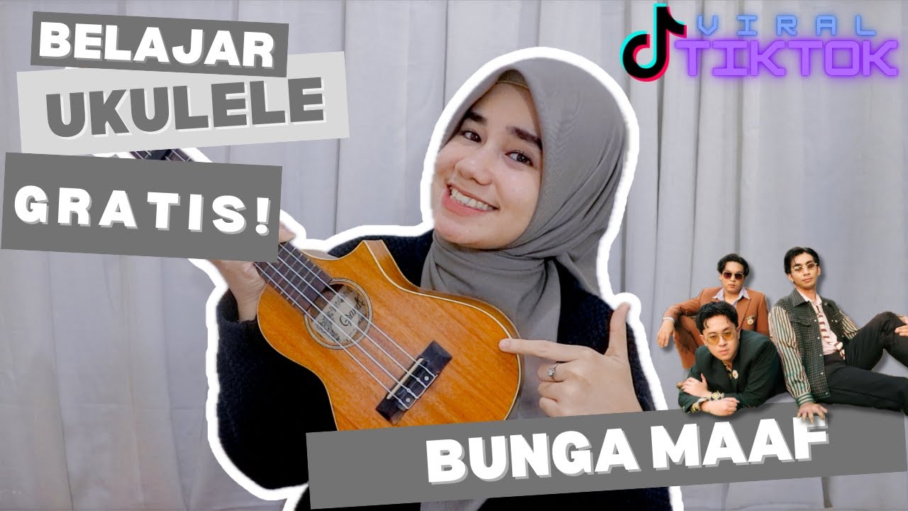 Tutorial Ukulele Pemula: Bunga Maaf - The Lantis by Dina Najib - YouTube