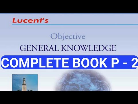 PART - 2 LUCENT GK OBJECTIVE BOOK - YouTube