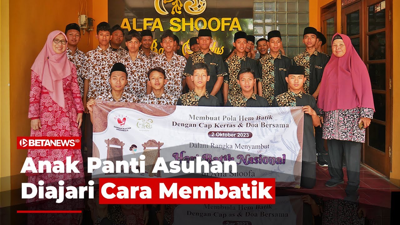 Alfa Shoofa Buat Kelas Batik di LKSA Kudus - YouTube