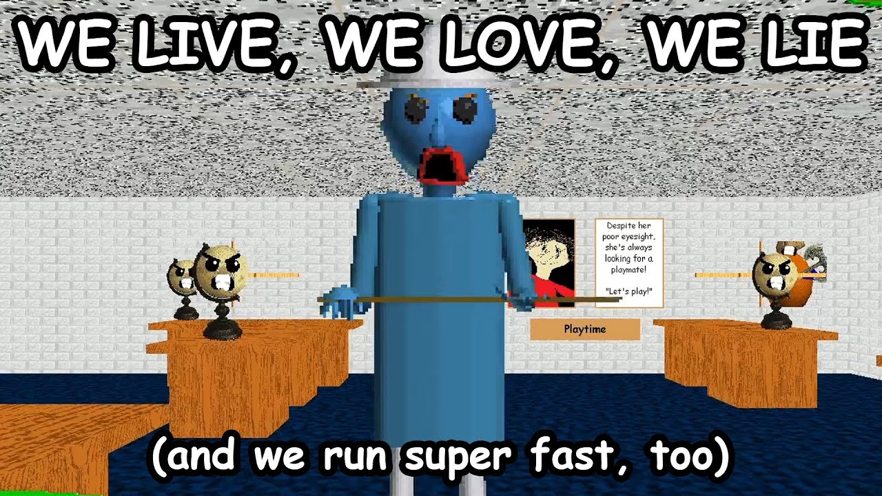 Baldi's Basics Super Duper Ultra Fast V2 - Smurf Edition - YouTube