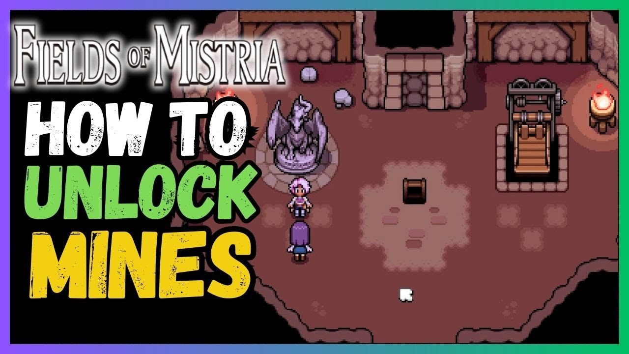 How to unlock Mines section in Fields of Mistria - YouTube