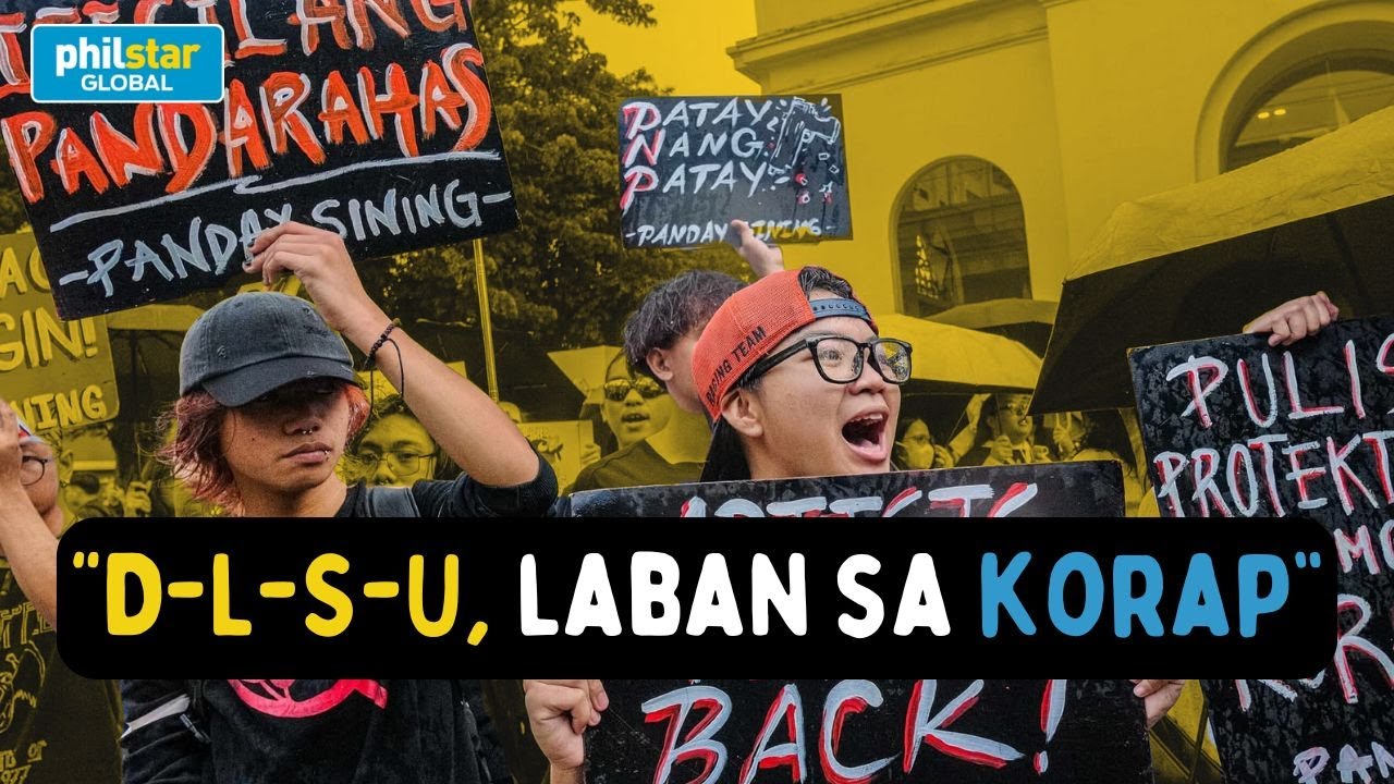 Mga estudyante ng DLSU at DLS-CSB, nagprotesta laban sa korapsiyon ...