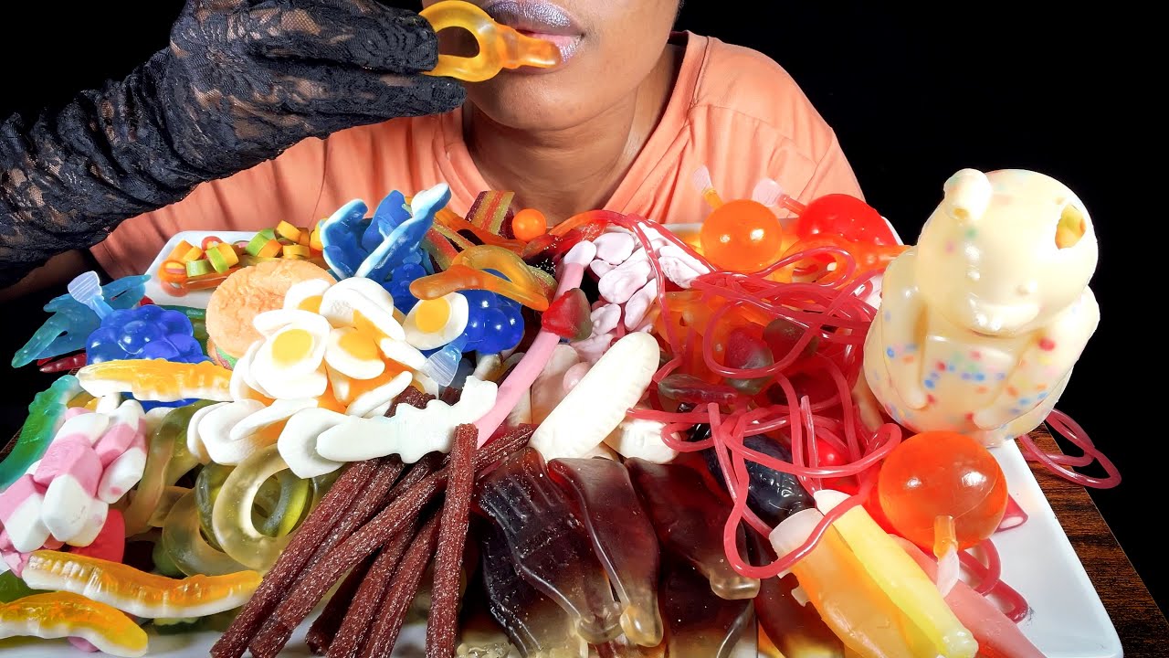 ASMR MUKBANG, Eating Videos key, Marshmallow, love , Mukbang Candy ...