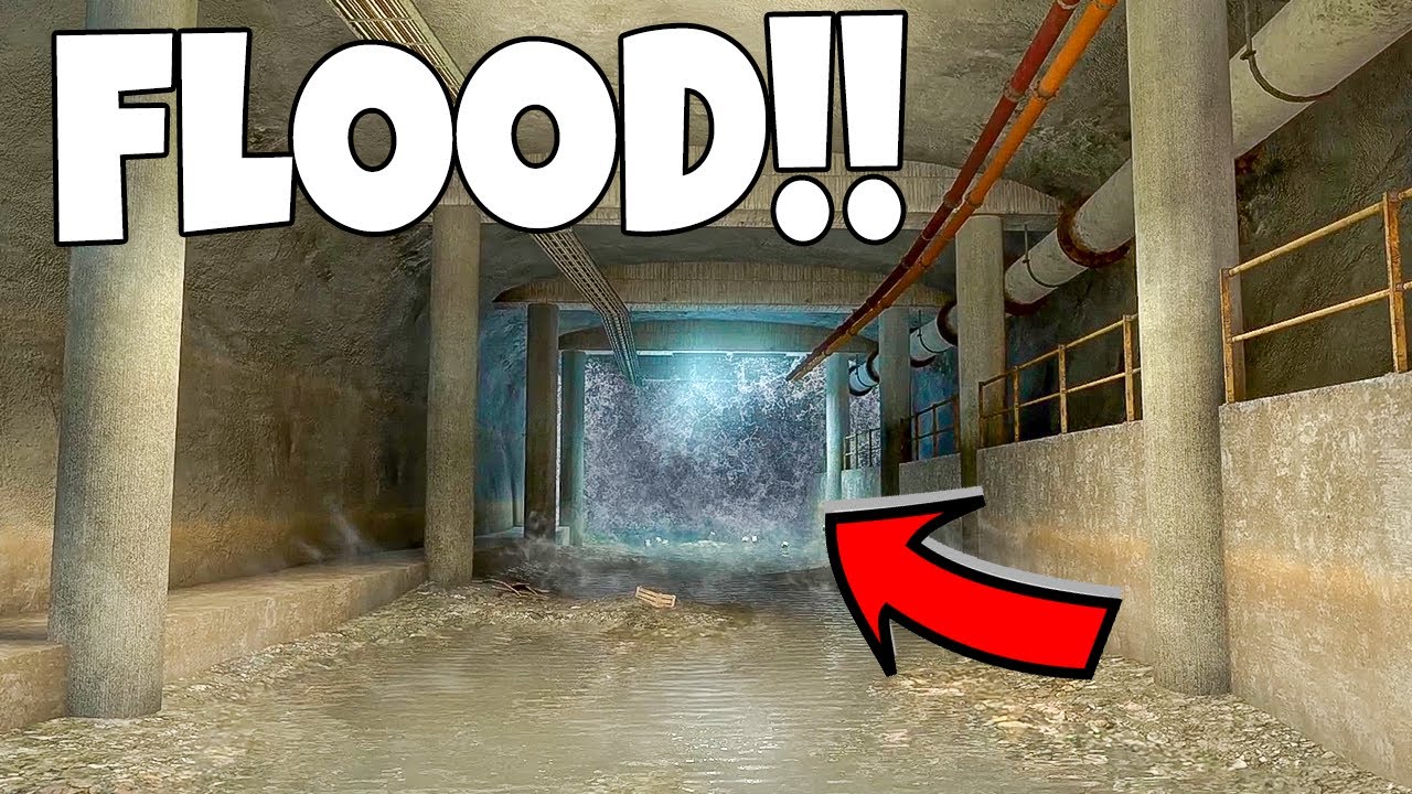 Surviving a HUGE FLOOD deep underground!! Infra! - YouTube