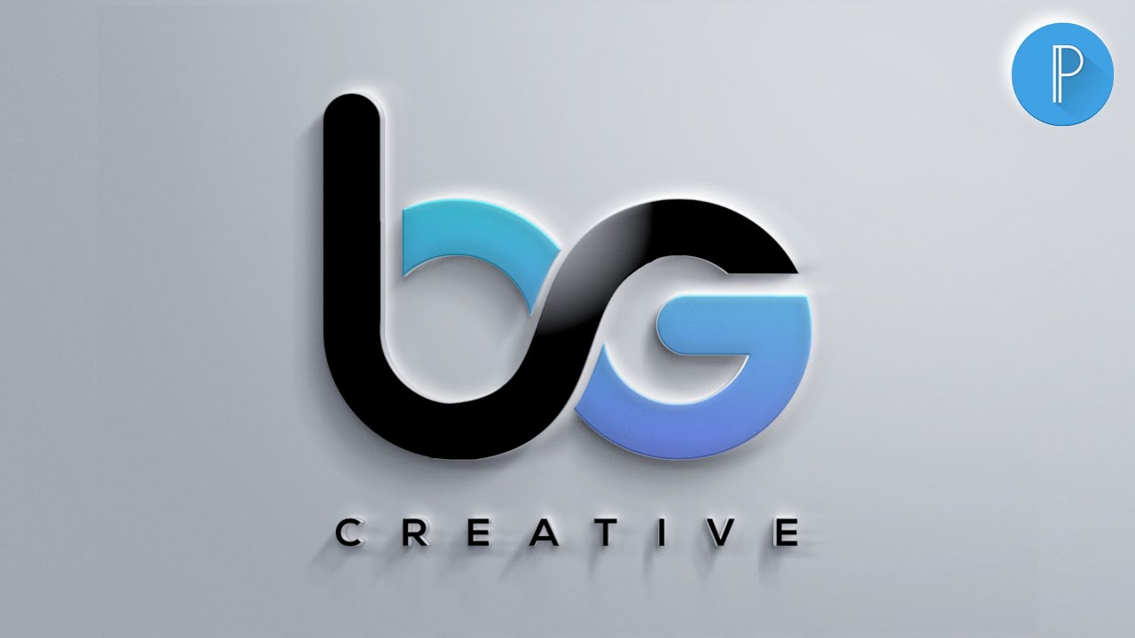 BG Letters Logo Design in Smartphone I 3D Logo I Using Bezier Tool I ...
