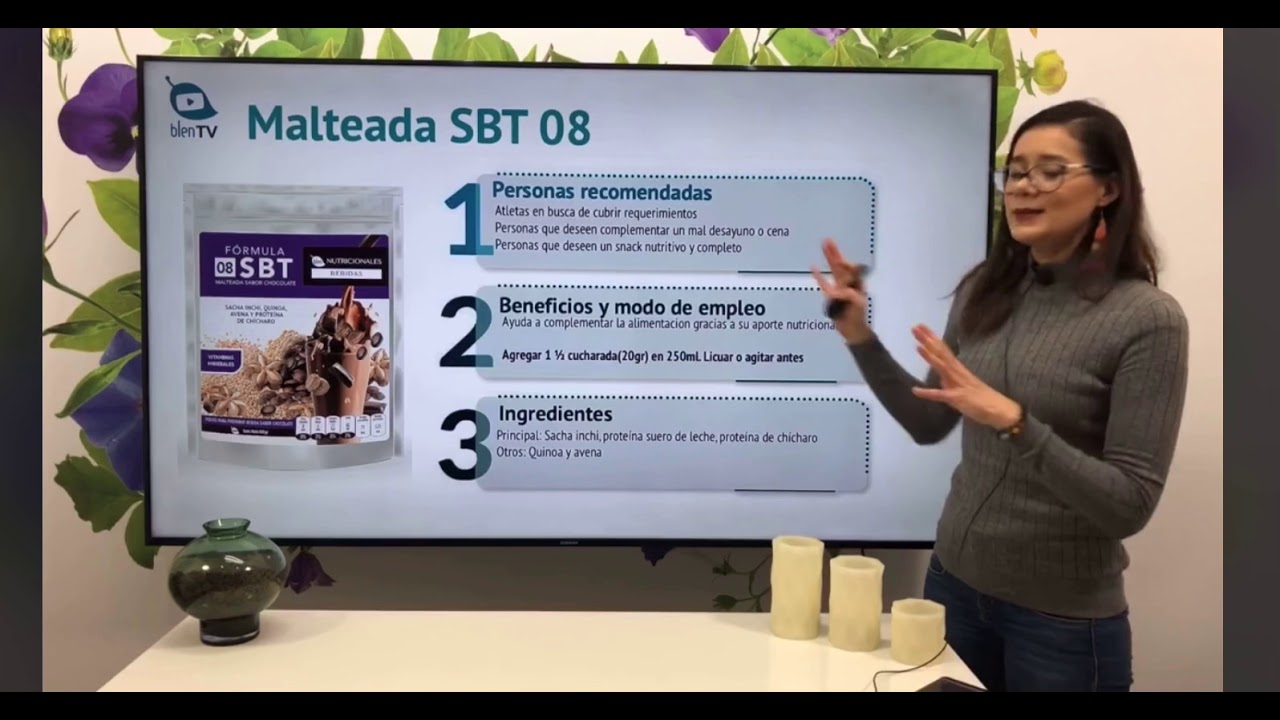Blen Formula 08 SBT Malteada con Proteína - YouTube