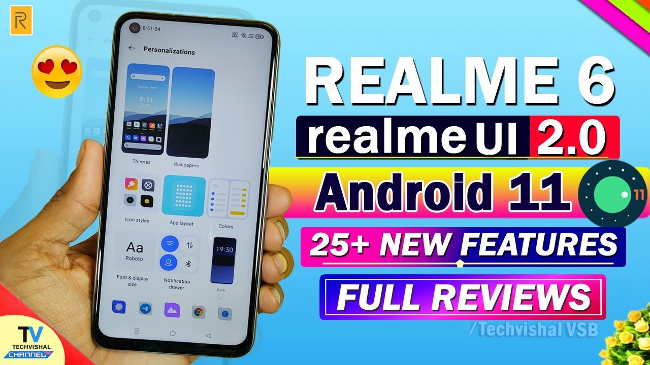 Realme 6 New realme Ui 2.0 Android 11 Update Full Review | 25+ New ...