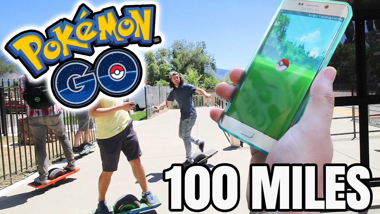 POKEMON GO - 100 MILES IN 1 DAY - YouTube