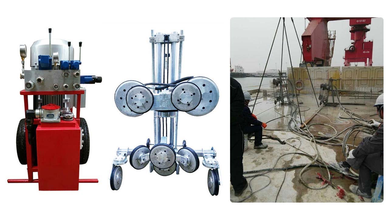 Hydraulic diamond wire saw machine | concrete stone cutting machine ...