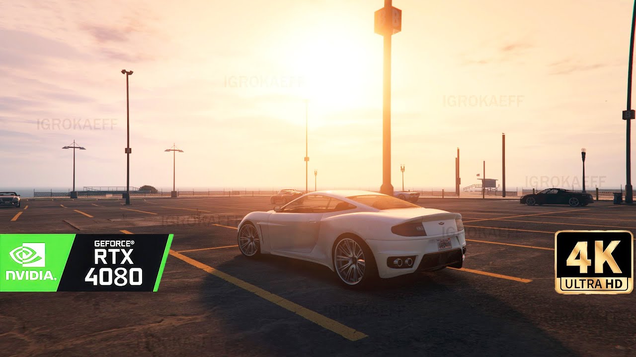 GTA V Enhanced Path Tracing RTX 4080 Gameplay MOD! Graphics are MIND ...