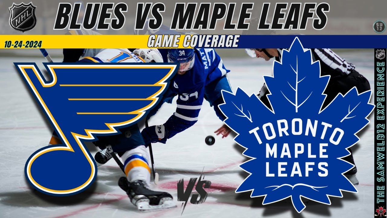 ST. LOUIS BLUES vs TORONTO MAPLE LEAFS Live NHL Hockey Showdown! - YouTube