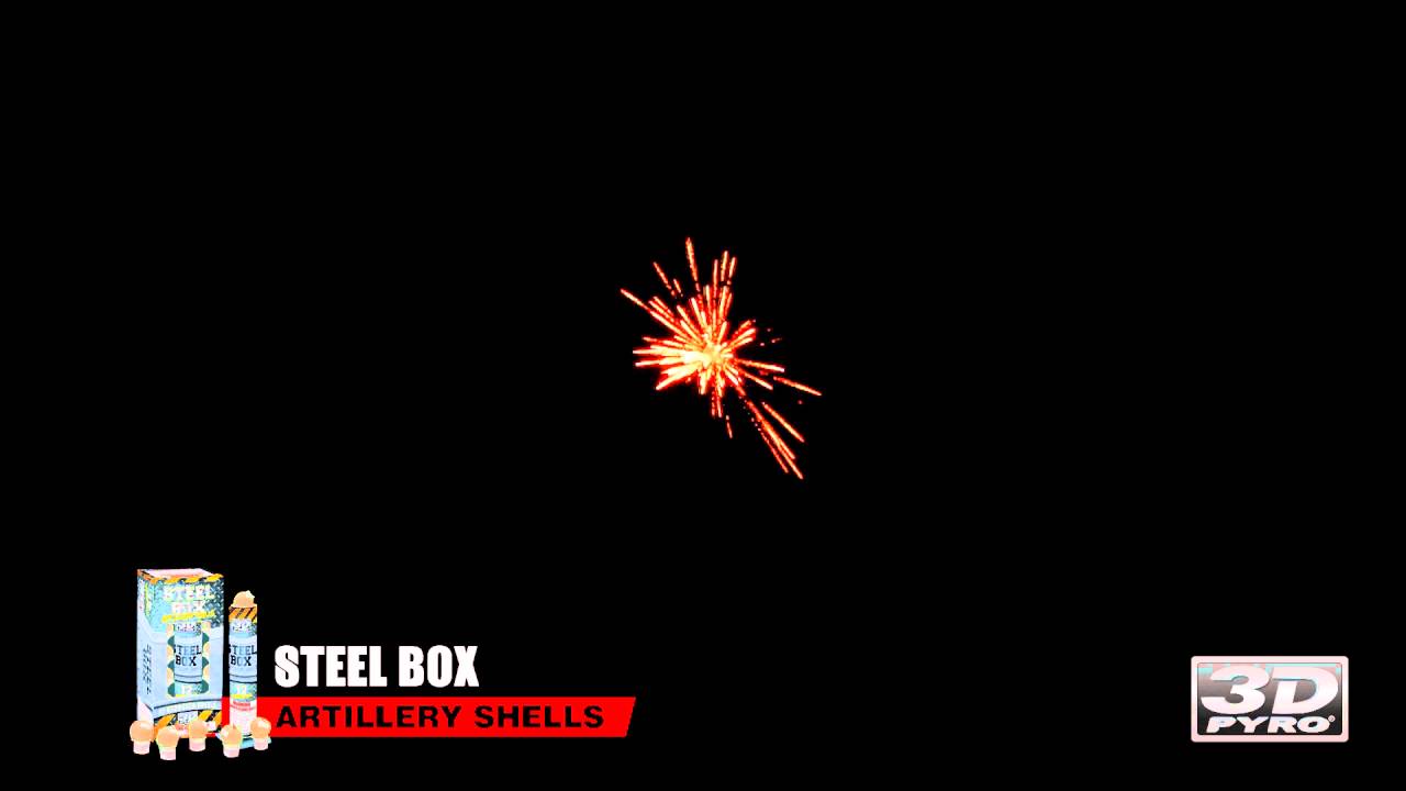 Steel Box - Artillery Shells - 3D Pyro - YouTube