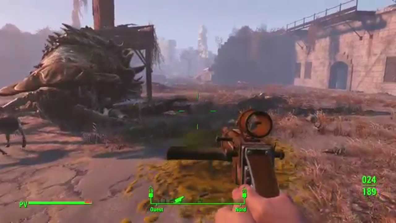Tuer la reine des fangeux fallout 4 - YouTube