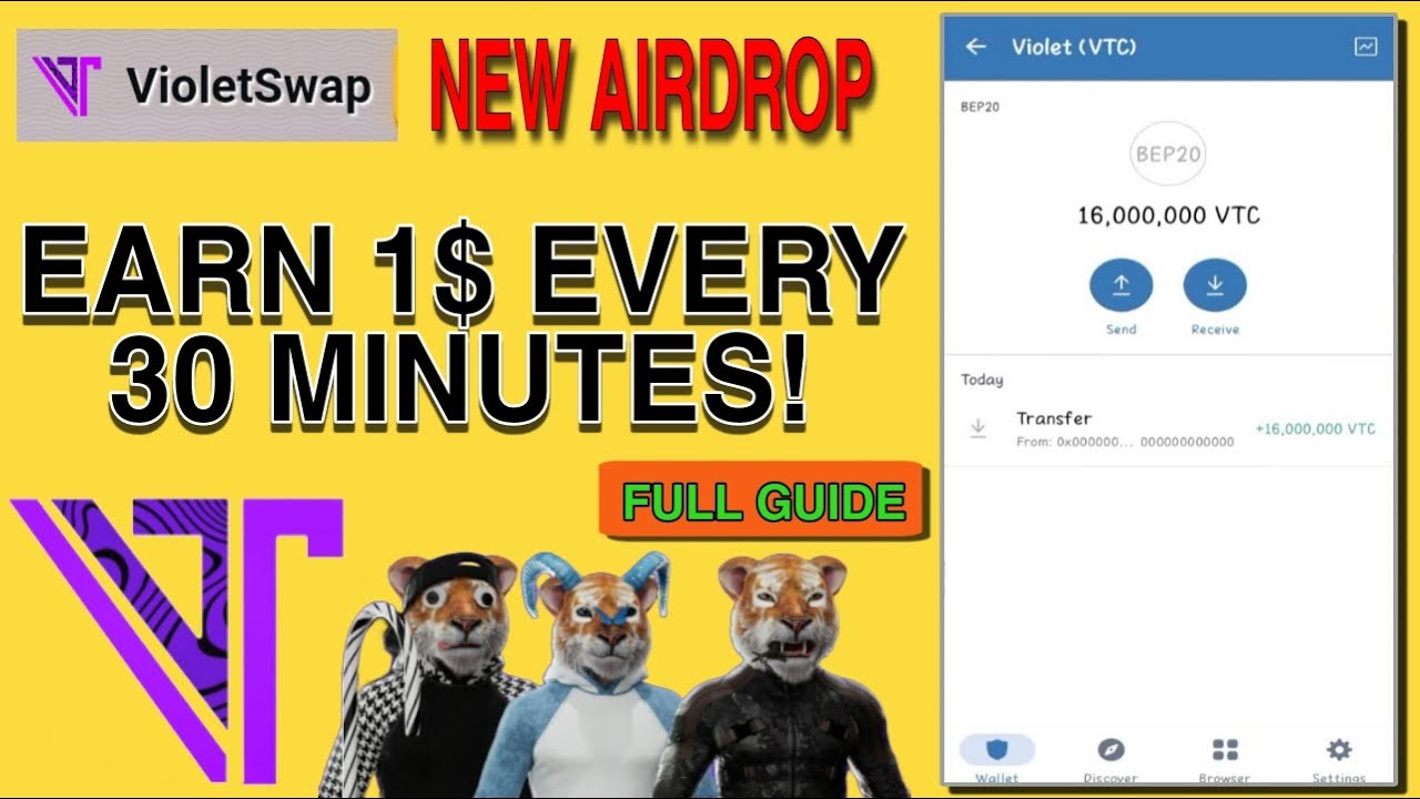 Violet Swap Token Airdrop | Violet Swap Contract Address | Earn Money ...